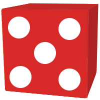 Dado 5 facce - generatore di dadi 5 - D5